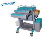 China Three Drawers Emergency Medicine Drug Trolley With Castors 600*460*1000mm for sale