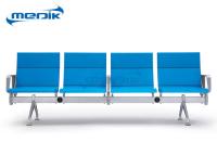 China 4 Seater Hospital Furniture Chairs Cold - Roll Steel Frame For Clinic for sale