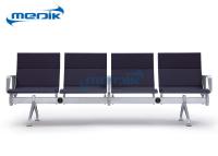 China 4 Seater Hospital Furniture Chairs Cold - Roll Steel Frame For Clinic for sale