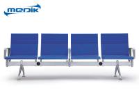 China 4 Seater Hospital Furniture Chairs Cold - Roll Steel Frame For Clinic for sale