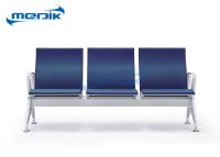 China 3 - Seater Medical Waiting Room Chairs Steel Cross Beam With Metal Finish for sale