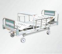 China Removable Folding 2 Function Manual Patient Bed stailess steel Mattress Surface for sale