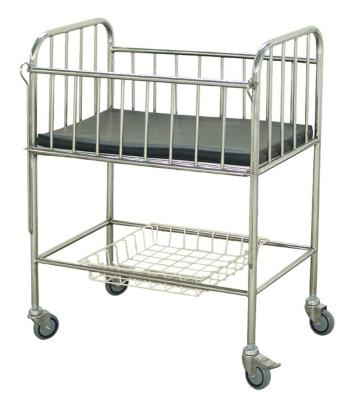 China Stainless Medical Pediatric Hospital Beds Baby Cot General Ward Use for sale