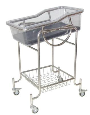 China Manual Mobile Baby Tray Pediatric Hospital Beds for Infant Nursing for sale