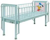 China Mobile Pediatric Hospital Beds For Kids With Single Manual Crank for sale