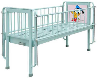 China Mobile Pediatric Hospital Beds For Kids With Single Manual Crank for sale