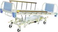 China 4 Function Hydraulic Medical Patient Bed With Aluminum Alloy Side Rails for sale