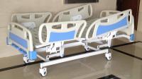 China Folding Hospital ICU Bed , Manual Ward Beds With ABS Side Rails for sale