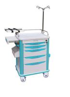 China Manual Medical Crash Cart For Clinic With ABS Plastic Top Board for sale