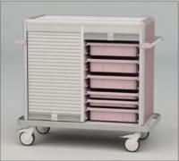 China Hospital Medical Trolleys , Dispensing Medication / Drug Carts for sale