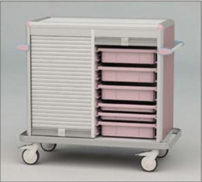 China Hospital Medical Trolleys , Dispensing Medication / Drug Carts for sale