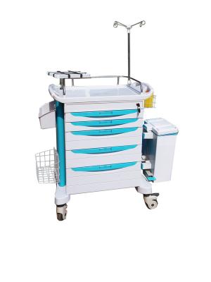 China Plastic Medical Crash Cart for sale