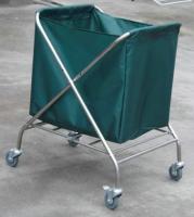 China Stainless Steel Laundry Trolley For Collecting Dirty Clothing for sale