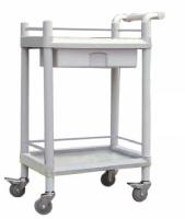 China Clinic / Home Medical Trolleys , White Plastic Utility Trolley for sale