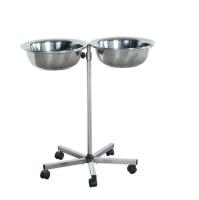 China Medical Cart , Stainless Steel Mayo Trolley With Removable Bowl for sale