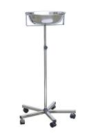 China Medical Cart , Stainless Steel Mayo Trolley With Removable Bowl for sale