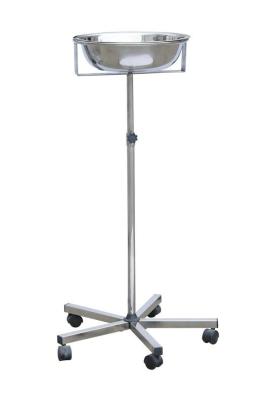China Medical Cart , Stainless Steel Mayo Trolley With Removable Bowl for sale