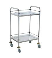 China Stainless Steel Fan Shape Instrument Trolley , Hospital Cart for sale