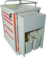 China Mobile Nurse Medical Trolleys For Emergency Nursing Workstation for sale