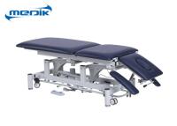 China Height Adjustable Medical Office Exam Tables Electric 5 Sections On Casters for sale
