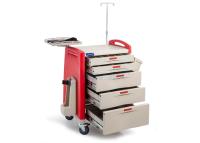 China ABS Material  Emergency Medical Trolleys With CPR Boards Fit Hospitals for sale