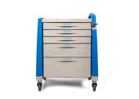 China Central Lock ABS Material Medication Cart With Writing Surface Fit Clinic for sale