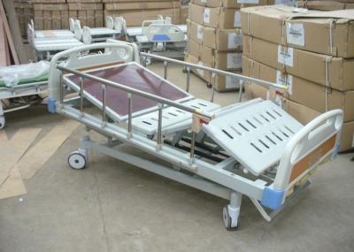 China Four Cranks Anti Rust Treated Manual Hospital ICU Bed With CPR Function for sale