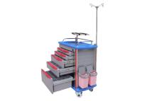 China Mobile Emergency Medical Trolleys / Medical Supply Cart 4 Inch Castors for sale