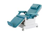 China Electric Medical Outpatient Dialysis Phlebotomy Chair 4 Section On Casters for sale