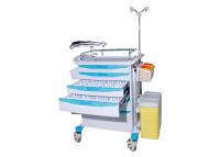 China Hospital Therapist Trolley Double Aluminum Alloy Side Columns ABS Body for sale