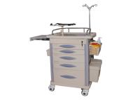 China Nurse Medical Crash Cart , Multi-Purpose Resuscitation Trolley for sale