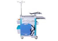 China Manual Medical Crash Cart For Clinic With ABS Plastic Top Board for sale