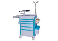 China Manual Medical Crash Cart For Clinic With ABS Plastic Top Board for sale