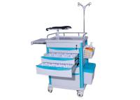 China Manual Medical Crash Cart For Clinic With ABS Plastic Top Board for sale
