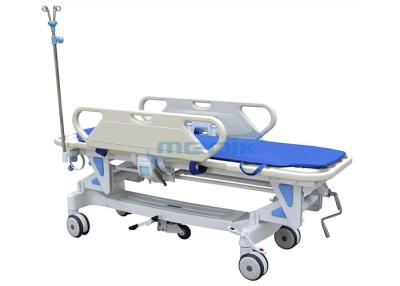 China Emergency Ambulance Transfer Trolley Foldable Cart Hospital Patient Stretcher for sale