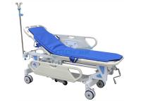 China Hospital Manual Patient Transport Stretcher PP Side Rails Hydraulic Emergency for sale