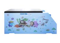 China Cartoon Hospital Pediatric Examination Table Wooden Structure With Cabinet for sale