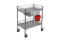 China Two Shelf Removable Rust  - Proof Medical Instrument Trolleys for sale