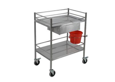 China Two Shelf Removable Rust  - Proof Medical Instrument Trolleys for sale