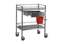 China Two Shelf Removable Rust  - Proof Medical Instrument Trolleys for sale