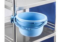 China Three Shelf SS Medical Trolley , Hospital Linen Trolley Stainless Steel for sale