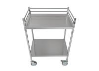 China Durable Stainless Steel Two Shelf  Instrument  Trolley One Year Warranty for sale