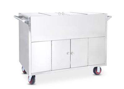 China Medical Stainless Steel Sterile Services Transport Trolley For Hospital CSSD for sale