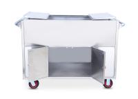 China Medical Stainless Steel Sterile Services Transport Trolley For Hospital CSSD for sale