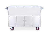 China Medical Stainless Steel Sterile Services Transport Trolley For Hospital CSSD for sale