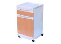 China Patient Room Medical Bedside Locker With Wardrobe On Casters for sale