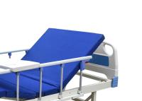 China Two Crank Medical Hospital Ward Bed Backrest Adjustable With Dining Table for sale