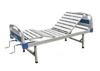 China Two Crank Medical Hospital Ward Bed Backrest Adjustable With Dining Table for sale