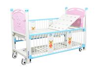 China Two Crank Pink Hospital Pediatric Beds Backrest Adjustable For Children for sale