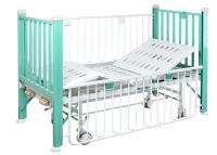 China Two Function Manual Medical paediatric Bed With Enameled Steel Side Rails for sale